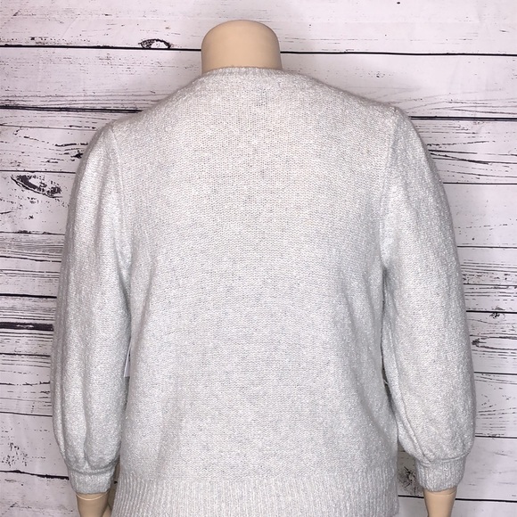 Vylette | Sweaters | Vylette Nwt Size Xxl Gray W Metallic Silver Puff ...